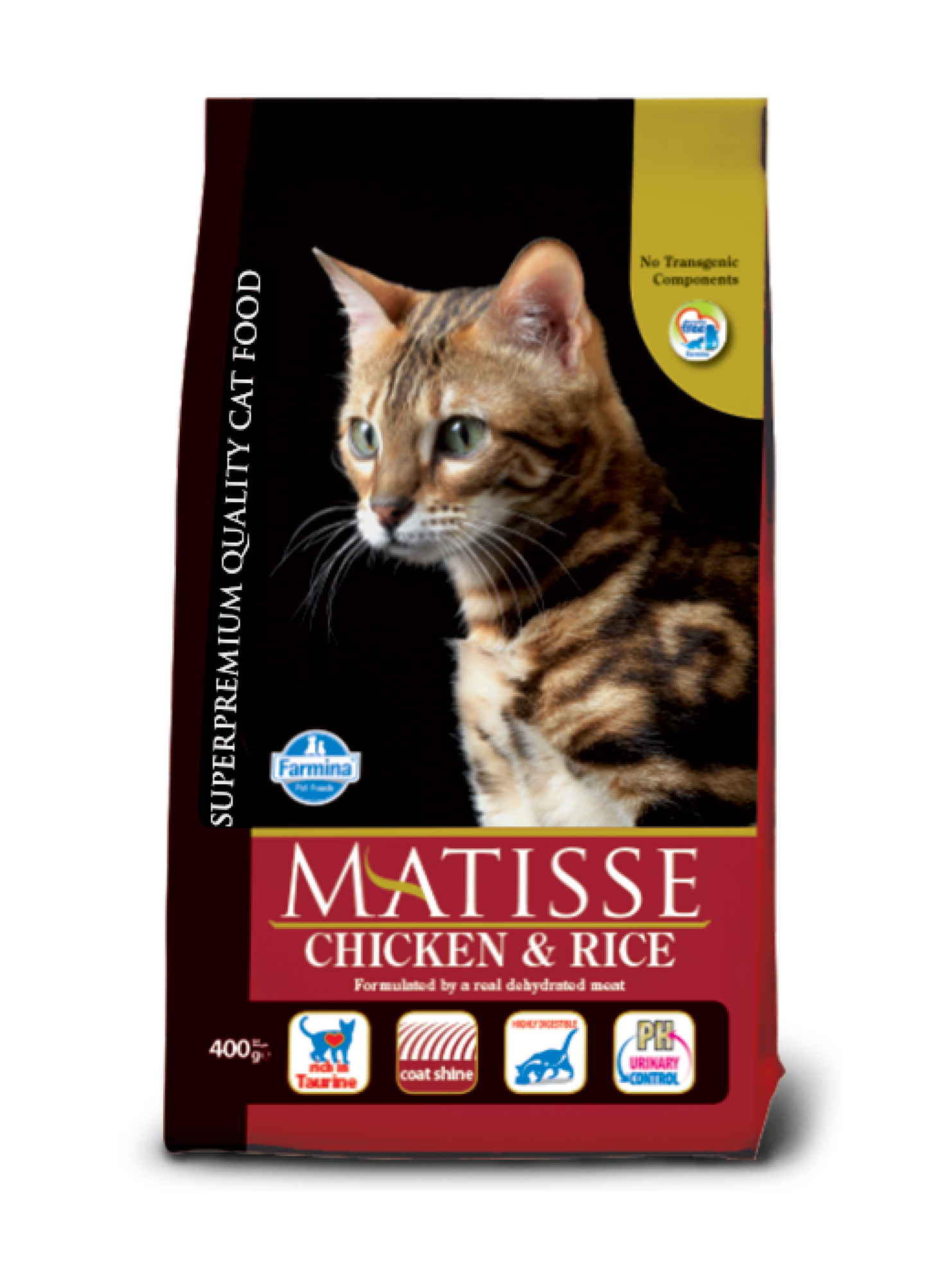 Сухой корм FARMINA MATISSE CHICKEN & RICE для взрослых кошек с курицей и рисом, 400гр
