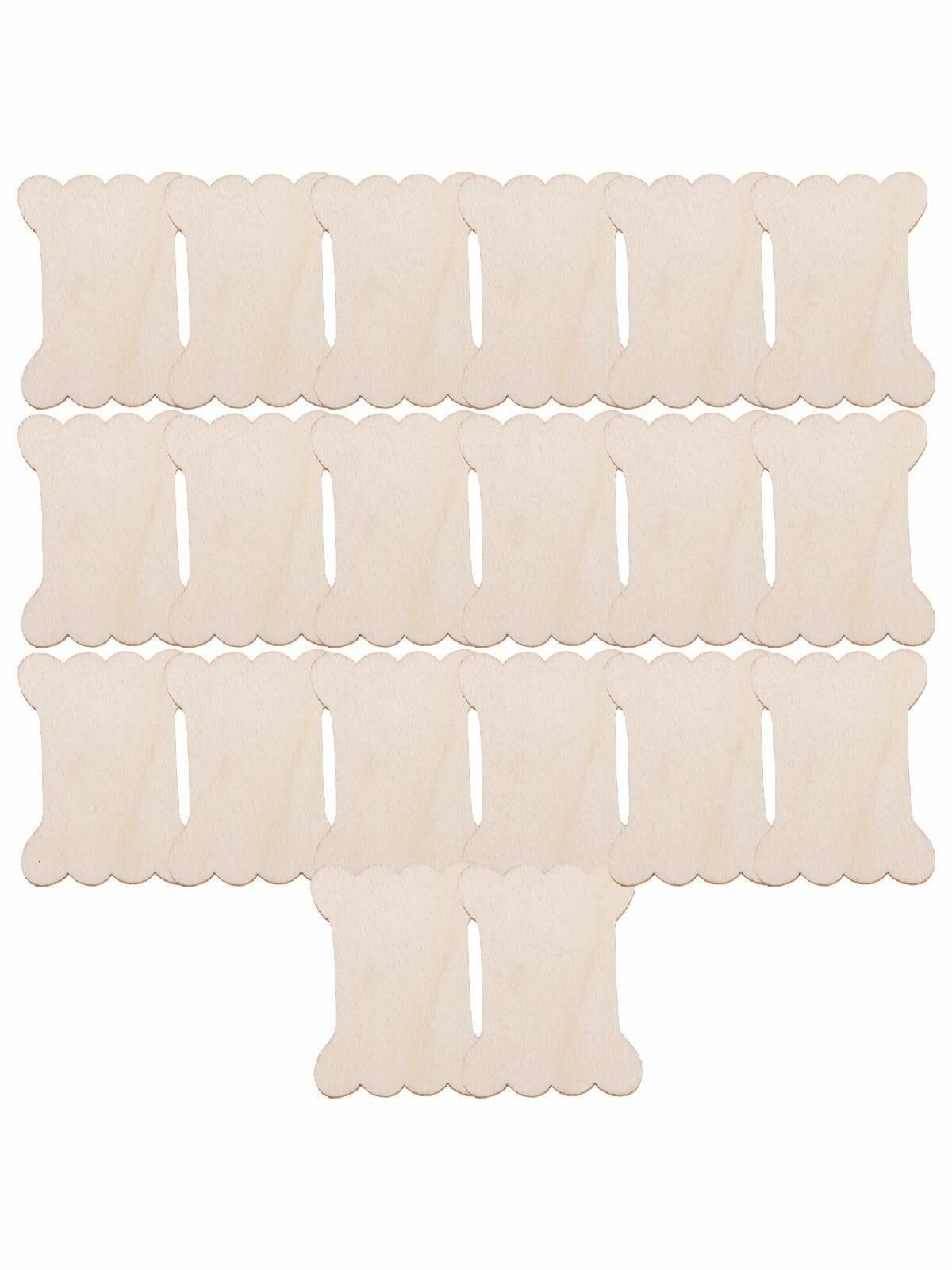 Держатель для катушек ниток для вышивания из дерева, длина 41 мм