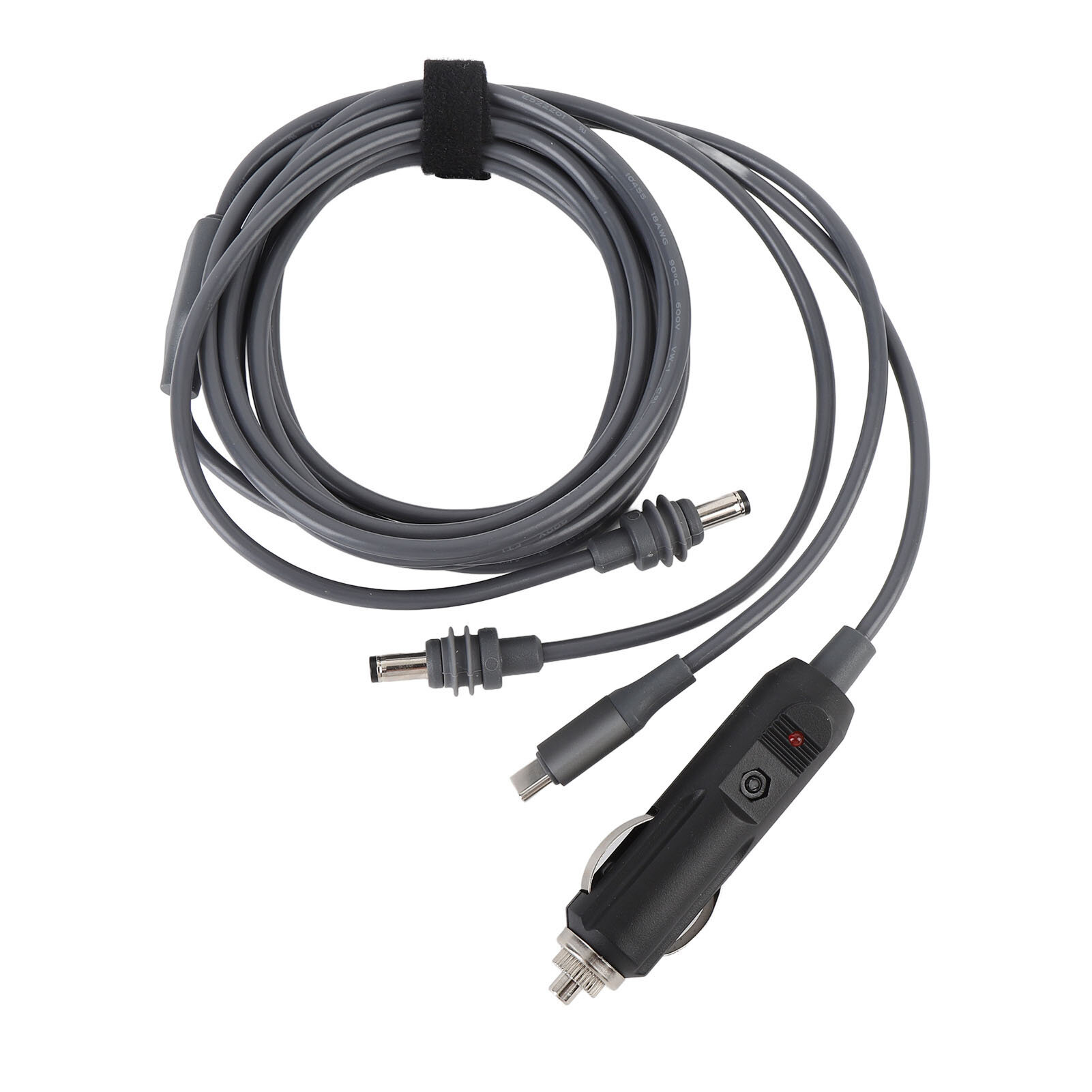 3 в 1 кабельный кабельный кабельный кабель DC и воспроизводить 100 Вт USB C 12-24V CAR Charger DC Мужское питание шнур 18AWG для спутниковых аксессуаров 3 метра/9,84 фута