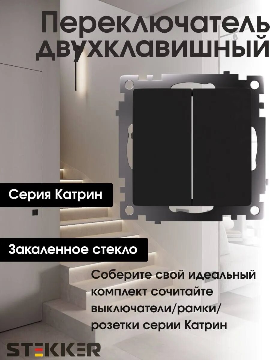 Переключатель двухклавишный (механизм)