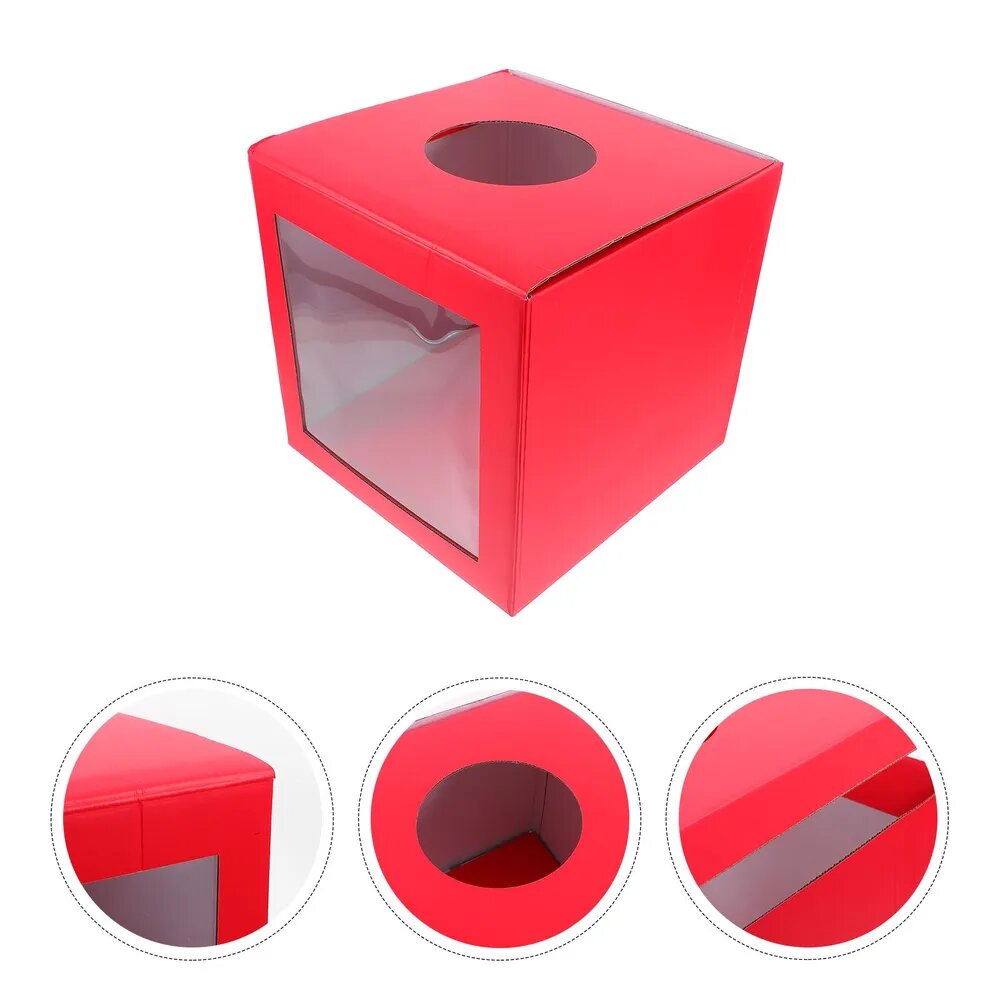 Картонная Коробка Для Лотереи Игровая Квадратная Простого Дизайна Размером 25X25X25 См 1 Шт