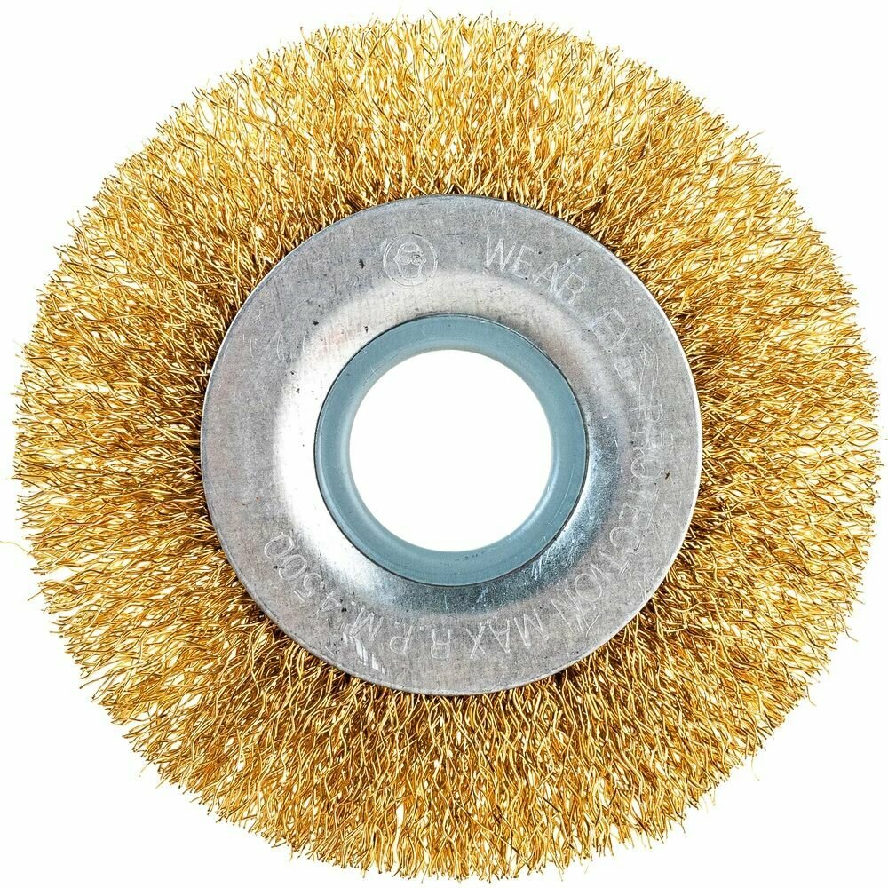 Щетка металлическая для УШМ (100х22 мм; плоская) ермак 656-054