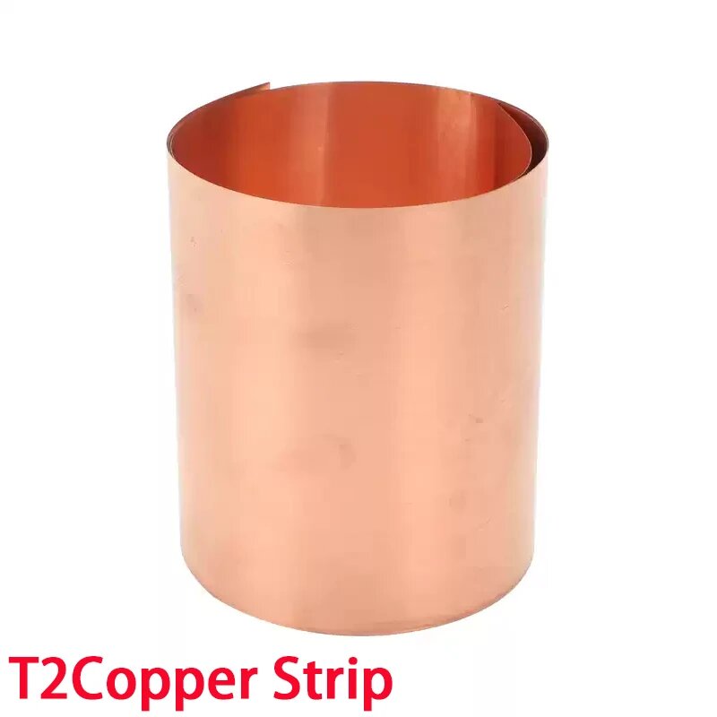 Медный экранный лист T2, 1 метр, 100-400 мм 0.05mmx100mmx1000mm