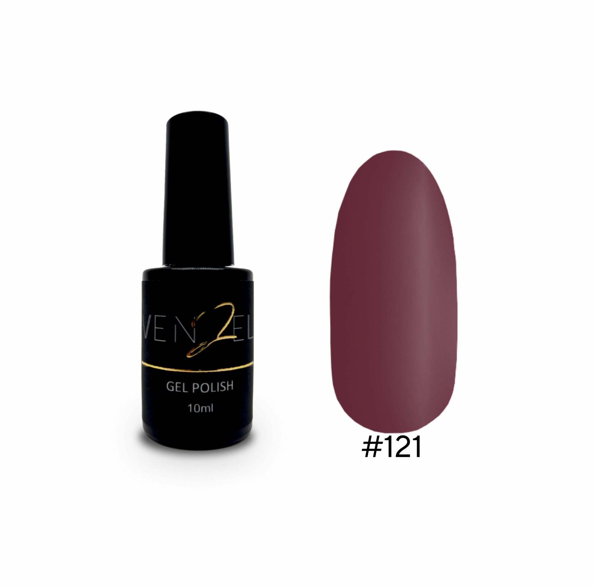 Venzel-121 вишневый гель-лак для ногтей плотный 10ml