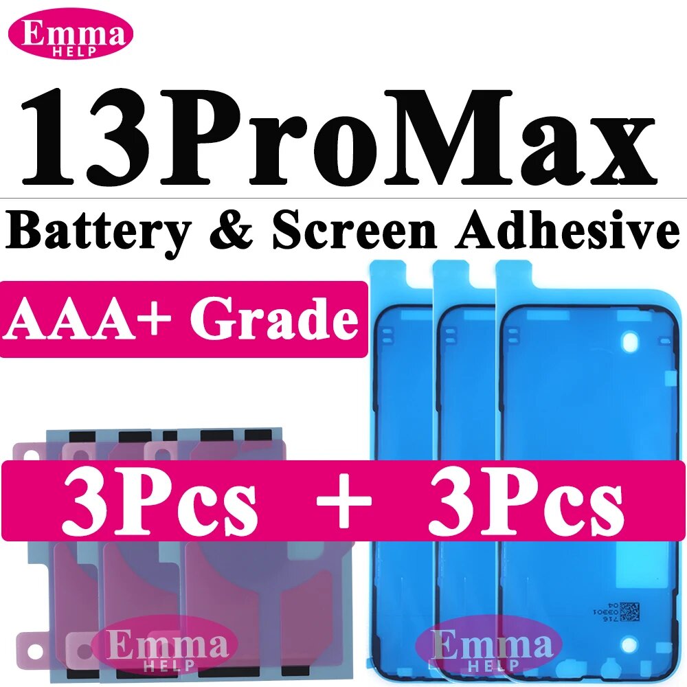 Клей для iPhone 13 Pro Max, 3шт + 3шт