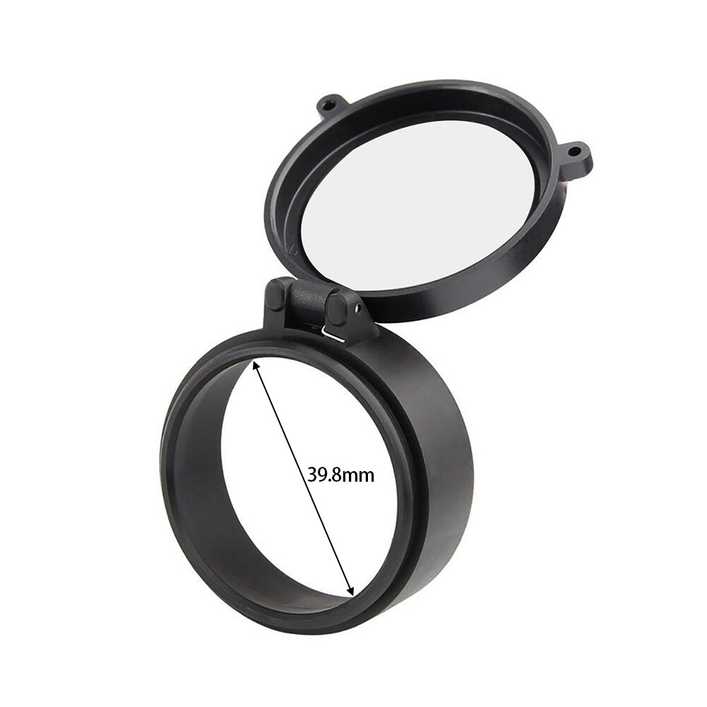 Прозрачная защитная крышка для линзы оптического прицела страйкбольной винтовки, откидная, с пружинным механизмом быстрого открытия