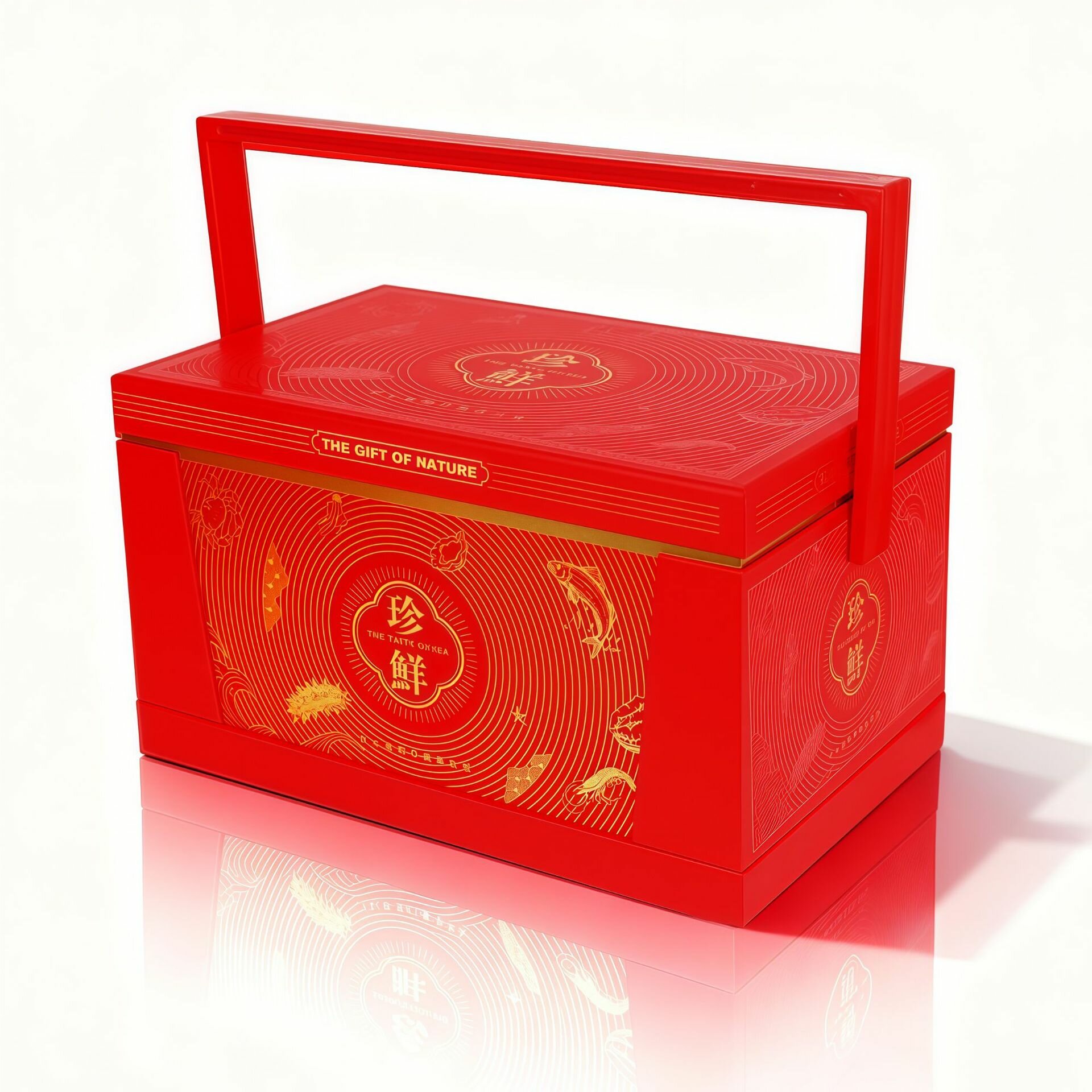 Готовый к употреблению морской огурец, пустая коробка, упаковка для морепродуктов, изолированная коробка 1.0kg 2.5kg для красного краба, говядины, баранины, сохранение свежести, подарочная коробка