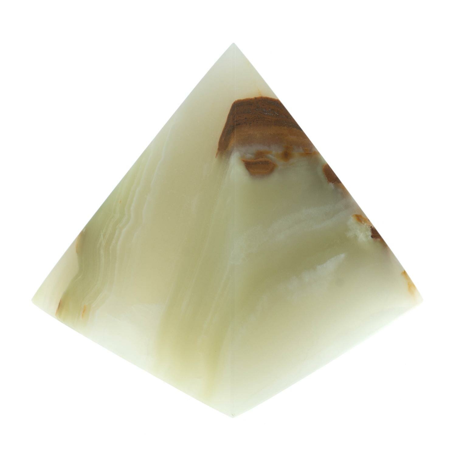 Пирамида из натурального камня оникс 10х10х11,3 см (4) 121887