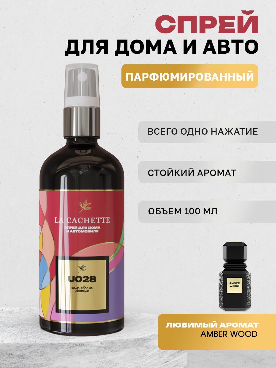 Парфюм для дома La Cachette U028 Amber wood (Унисекс аромат)