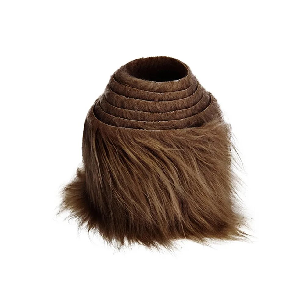 Искусственный мех лента 1,5 м Коричневый, Coffee
