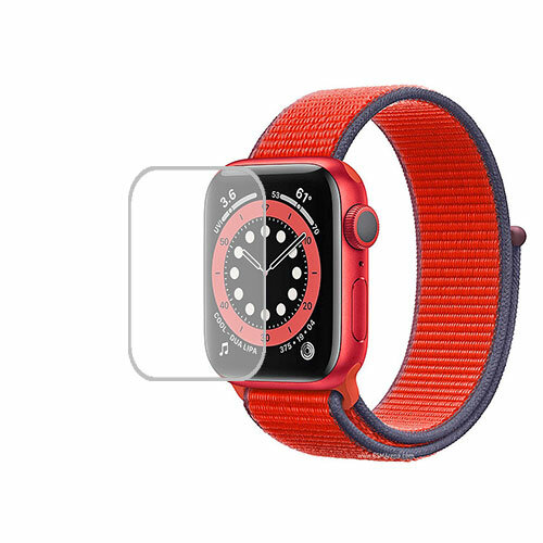 Скрин Мобайл защитный экран для Apple Watch Series 6 Aluminum 44mm GPS из гидрогелевая плёнка прозрачная