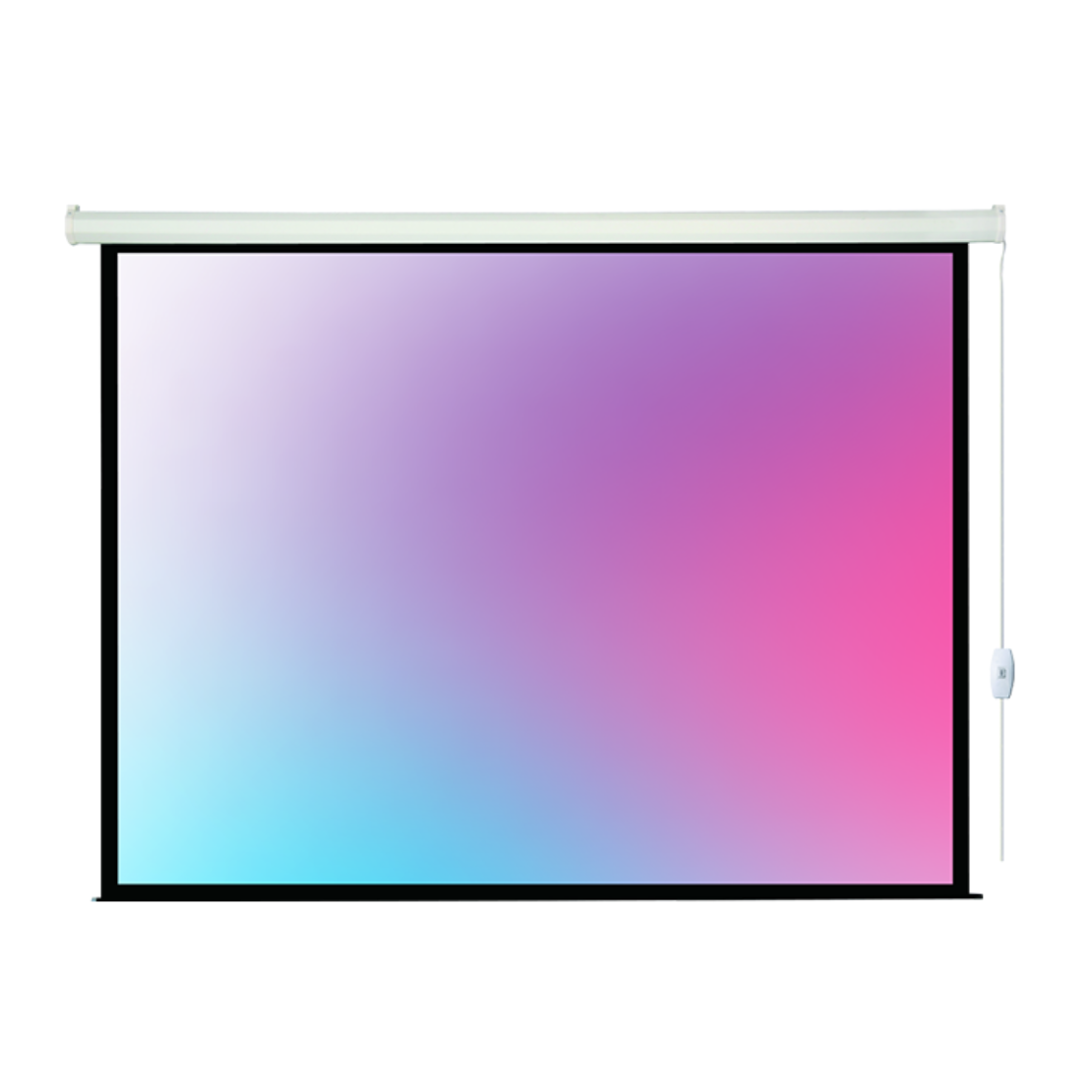 Экран для проектора Lumien Eco Control LEC-100106 100", 203 x 153 см, 4:3, матовое белое полотно, белый