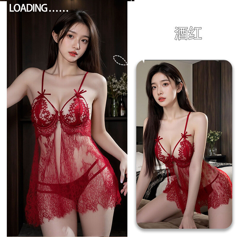Сексуальное нижнее белье, горячие сексуальные пижамы для женщин, подчеркивающие небольшую грудь, прозрачные, соблазнительные, страстные комплекты, не нужно снимать, настроение