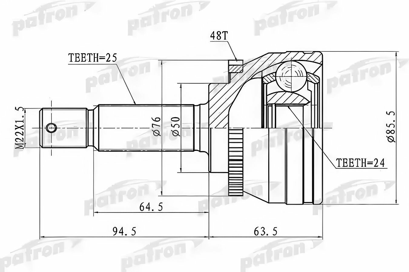 Шрус наружный