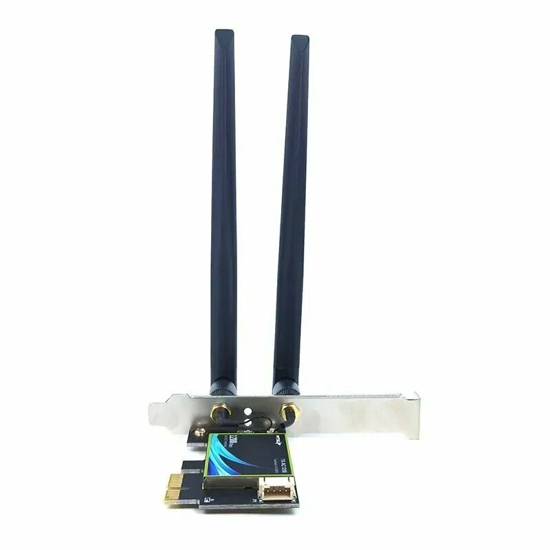 Wi-Fi PCI-E Адаптер WTXUP TX-AC1200, 2.4/5 ГГц, 1200 Мбит/сек, Bluetooth 4.2, 2 Внешние Антенны, Сетевая Карта для ПК, для Компьютера