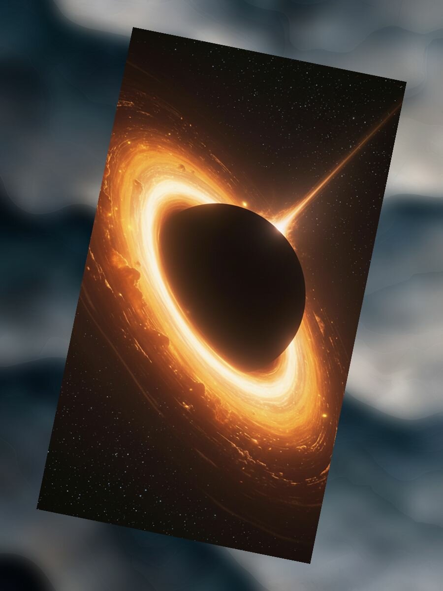 Постер "Чёрная дыра", 29.7х42см, А3, глянцевый