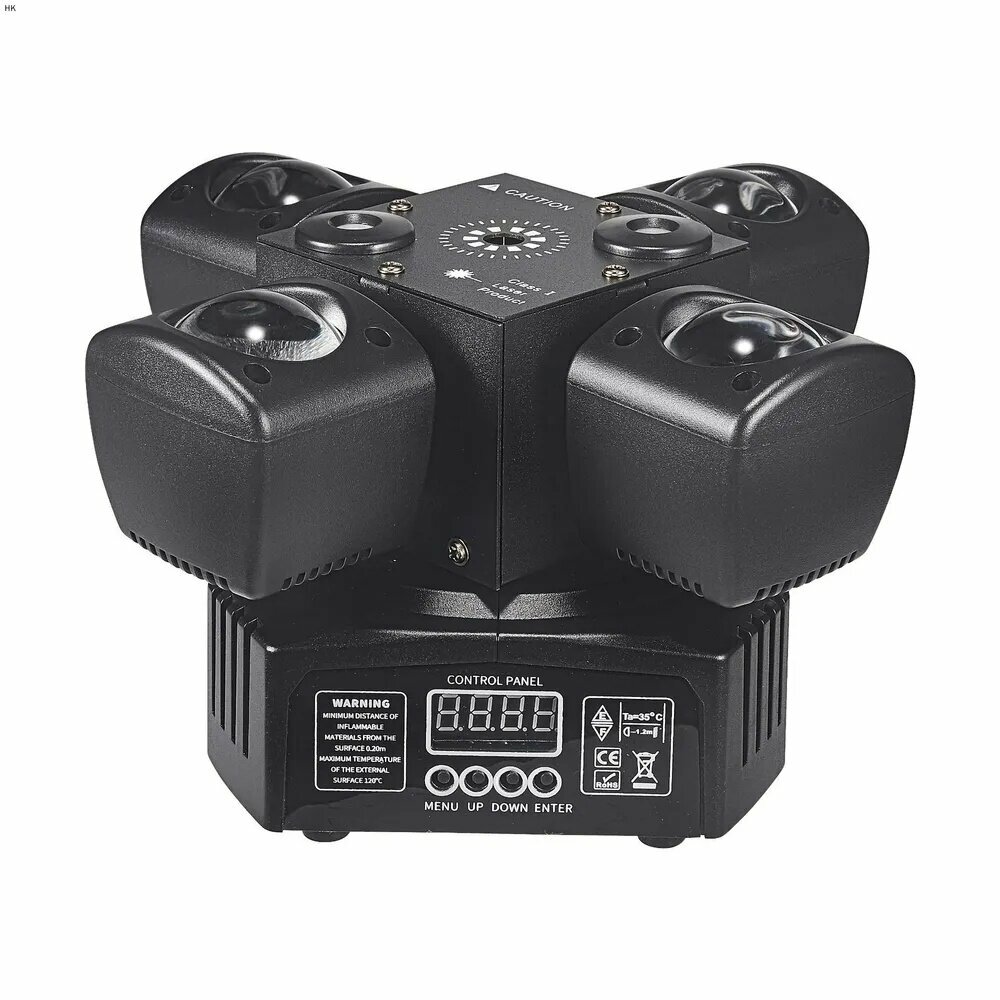 Динамический LED лазерный проектор с подвижной головкой, лазеры + светодиодный лучи + стробоскоп, светомузыка для освещения сцены, вечеринки, клубов, баров и праздника