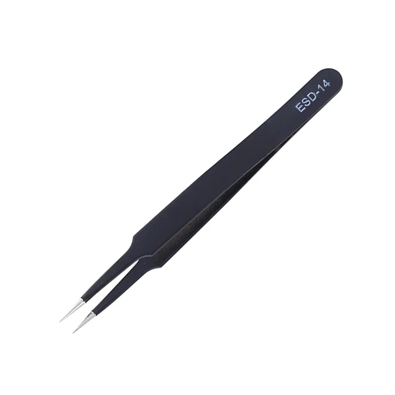 Пинцеты антистатические ESD-14, 2шт