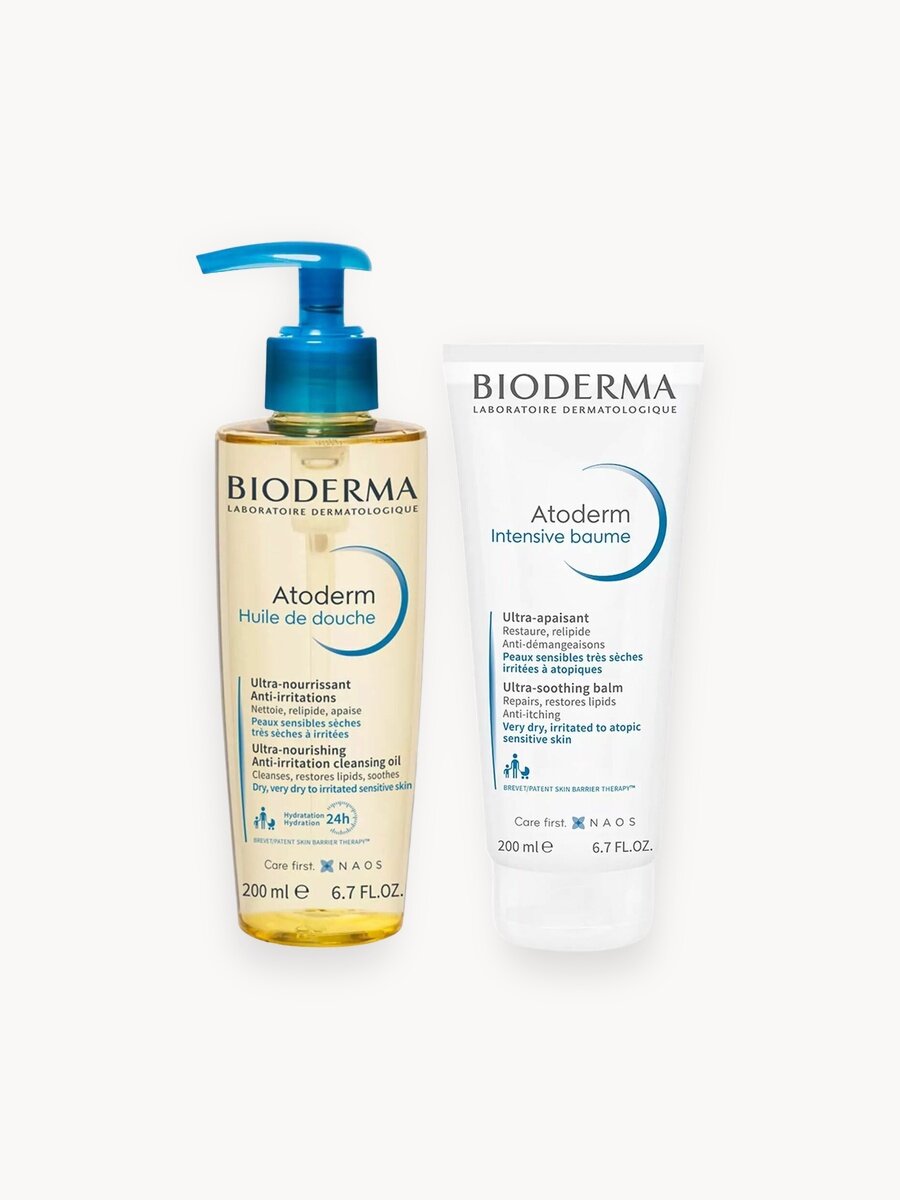 Bioderma Набор "Защита и увлажнение сухой, чувствительной и атопичной кожи"