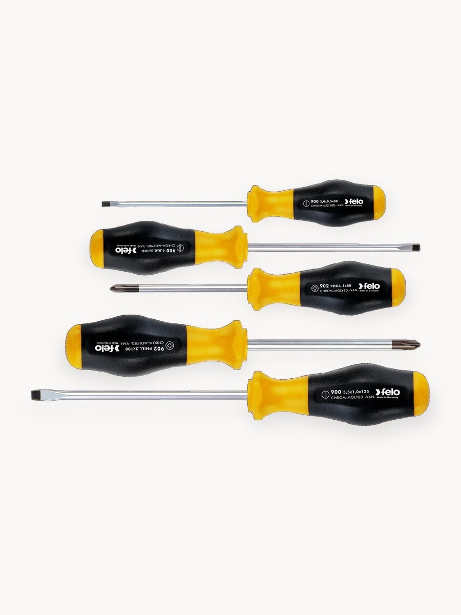 Набор отверток SL/PH, 5 шт Felo