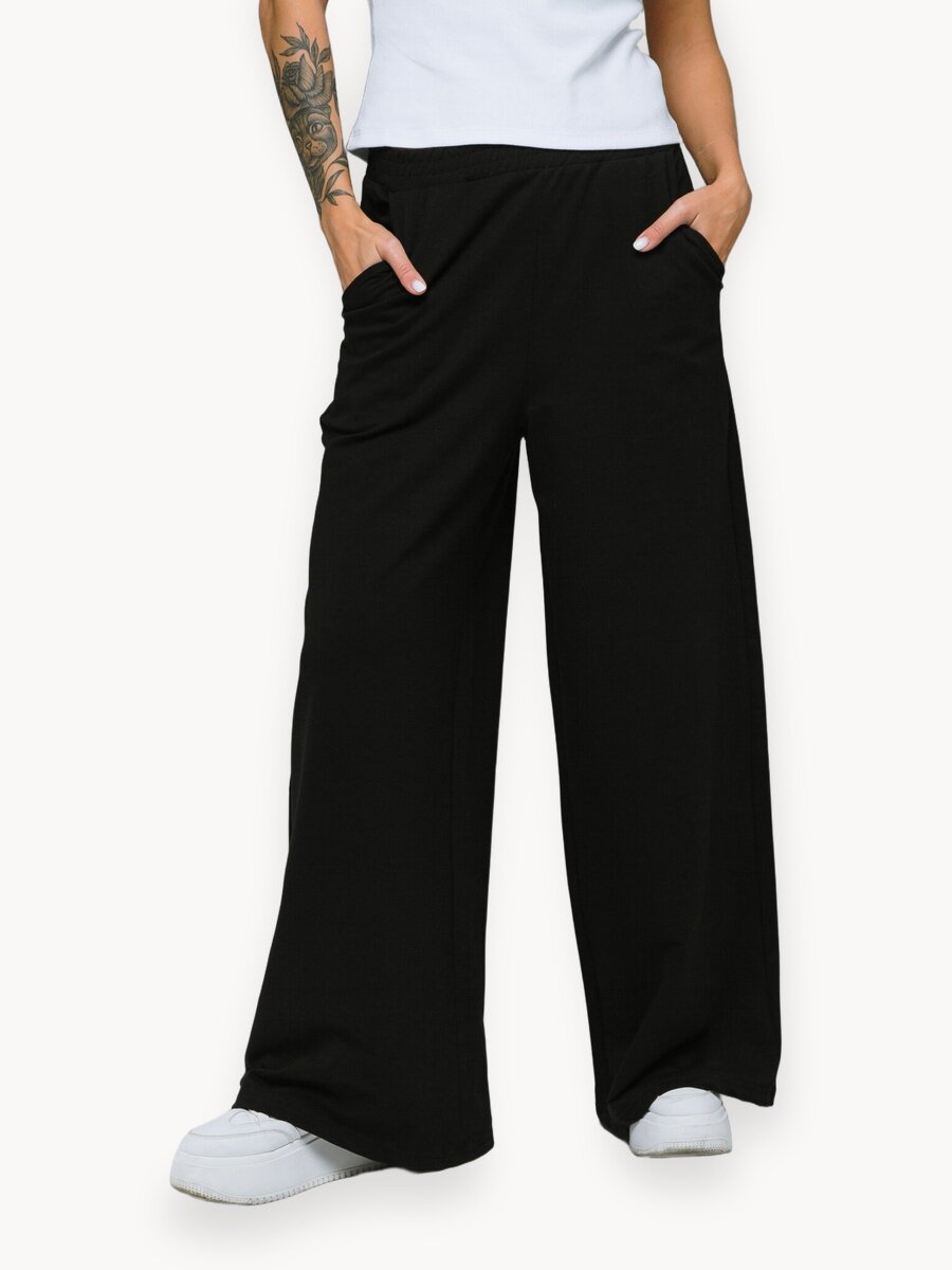 Брюки палаццо школьные