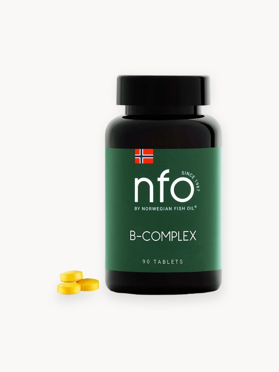 NFO Комплекс витаминов группы В для нервной системы , 90 таблеток по 500 мг