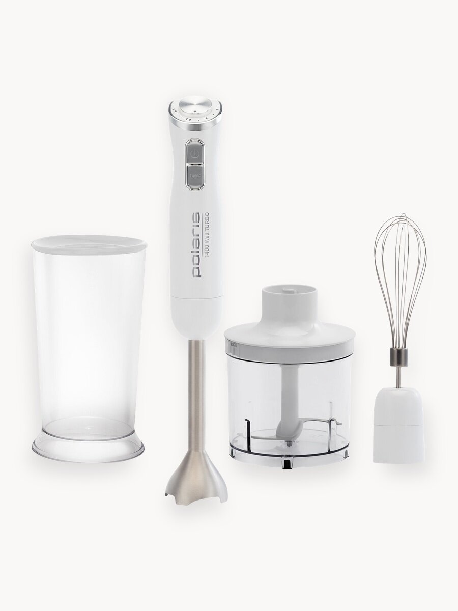 Блендер погружной Polaris PHB 1476 3 в 1: измельчитель, блендер, миксер; 15 скоростных режимов