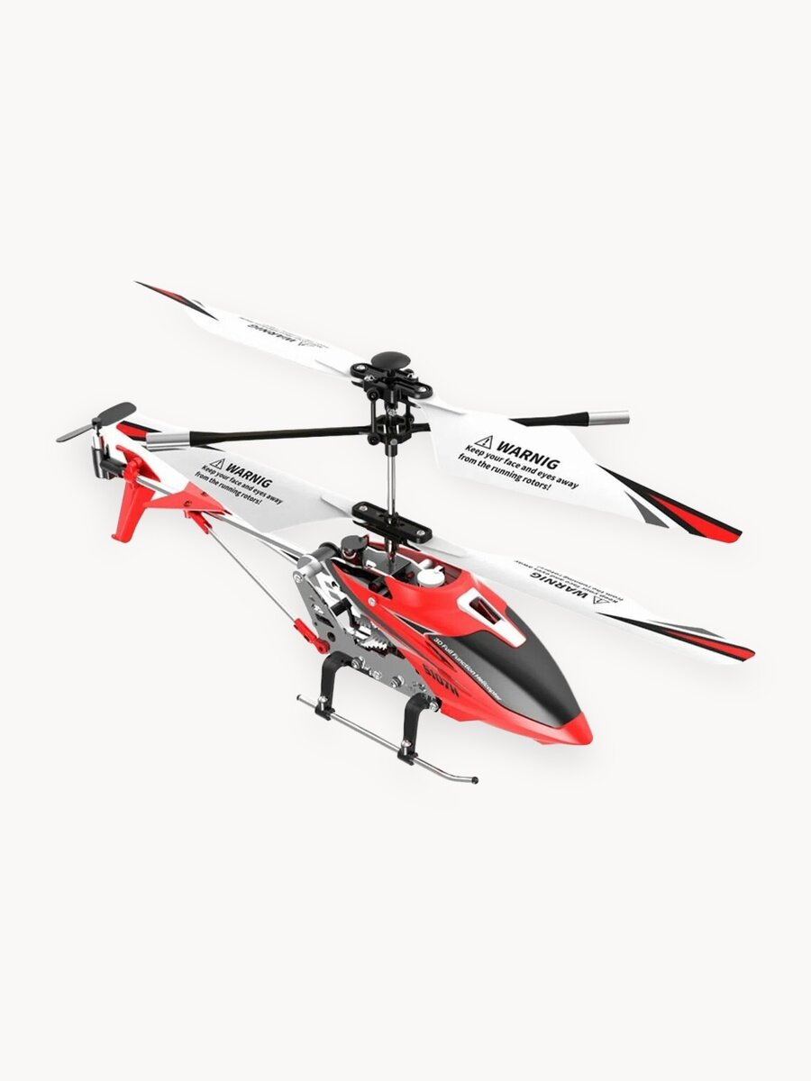 Радиоуправляемый вертолет Syma S107H RED 2.4G с функцией зависания - S107H