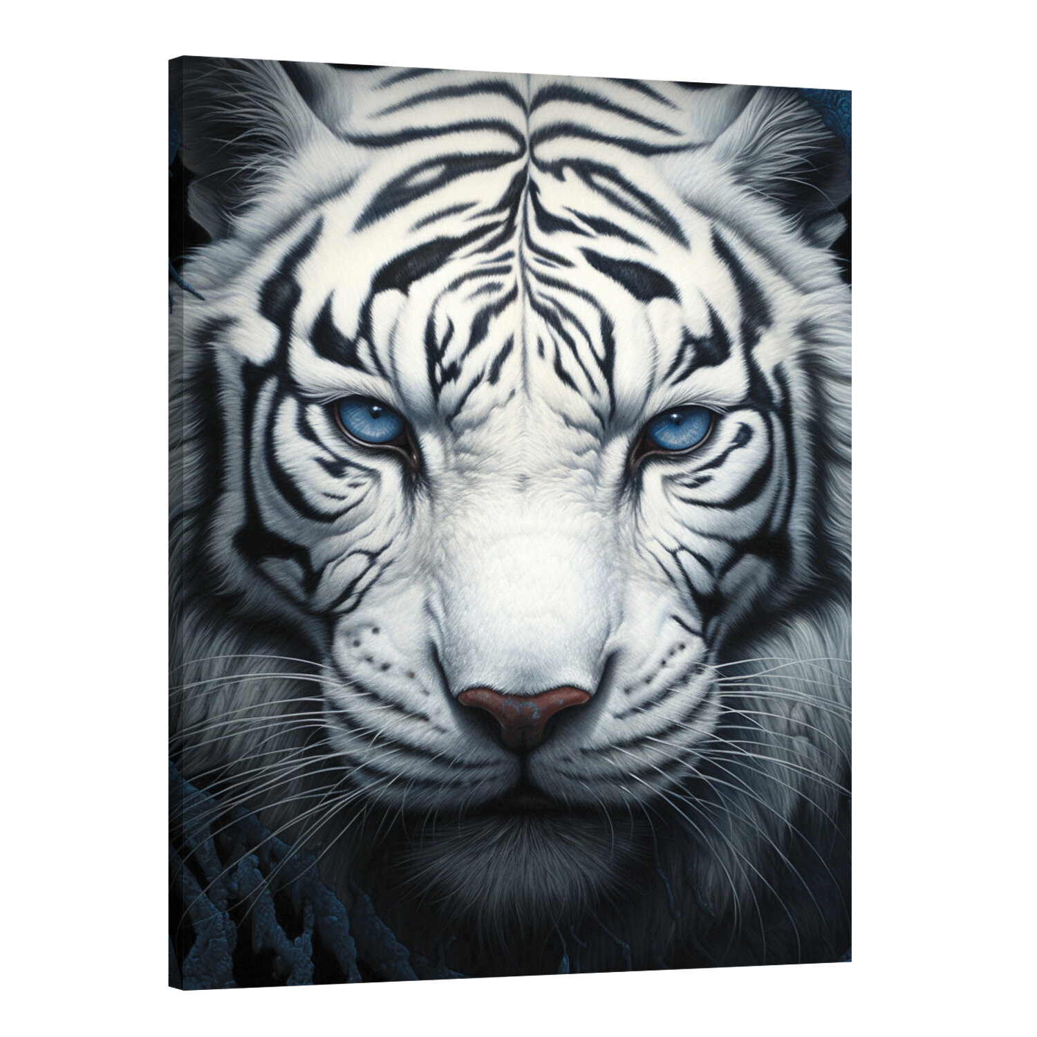 Интерьерная картина 50х70 "Белый тигр"