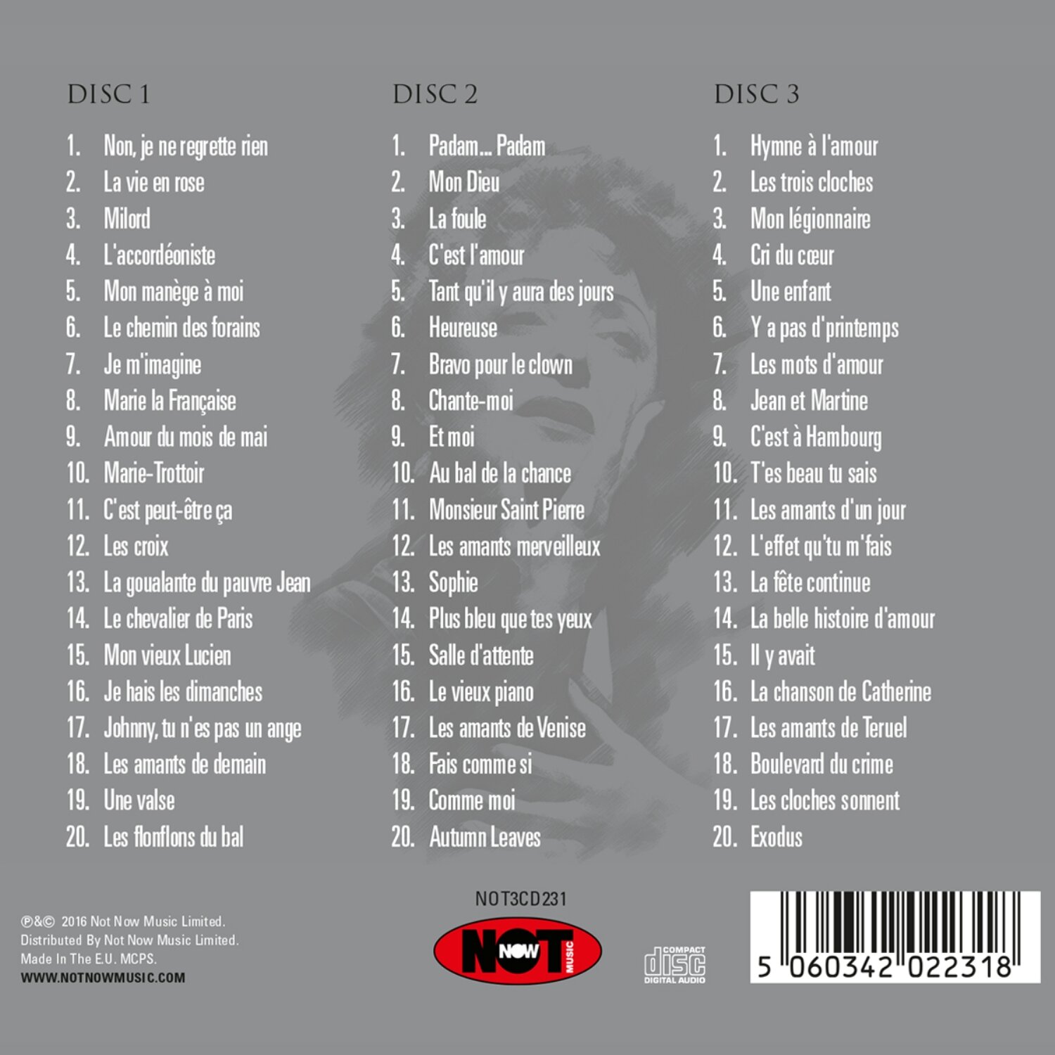 Edith Piaf - The Platinum Collection (3*CD) — фото 1