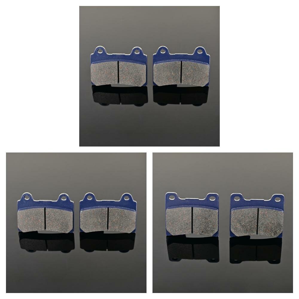 Полный комплект тормозных колодок для YAMAHA XJR 1200 1995-1998 (SB123, SB088)