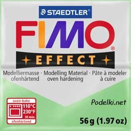 Полимерная глина Fimo Effect 8020-506 зеленый нефрит (jade green) 57 г, цена за 1 шт.
