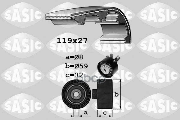 Комплект ГРМ DACIA RENAULT MERCEDES NISSAN Sasic арт. 1754026