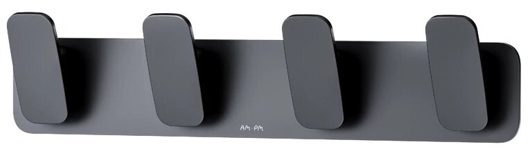 Планка с крючками Am.Pm Inspire 2.0 A50A35922 для ванны, черный матовый