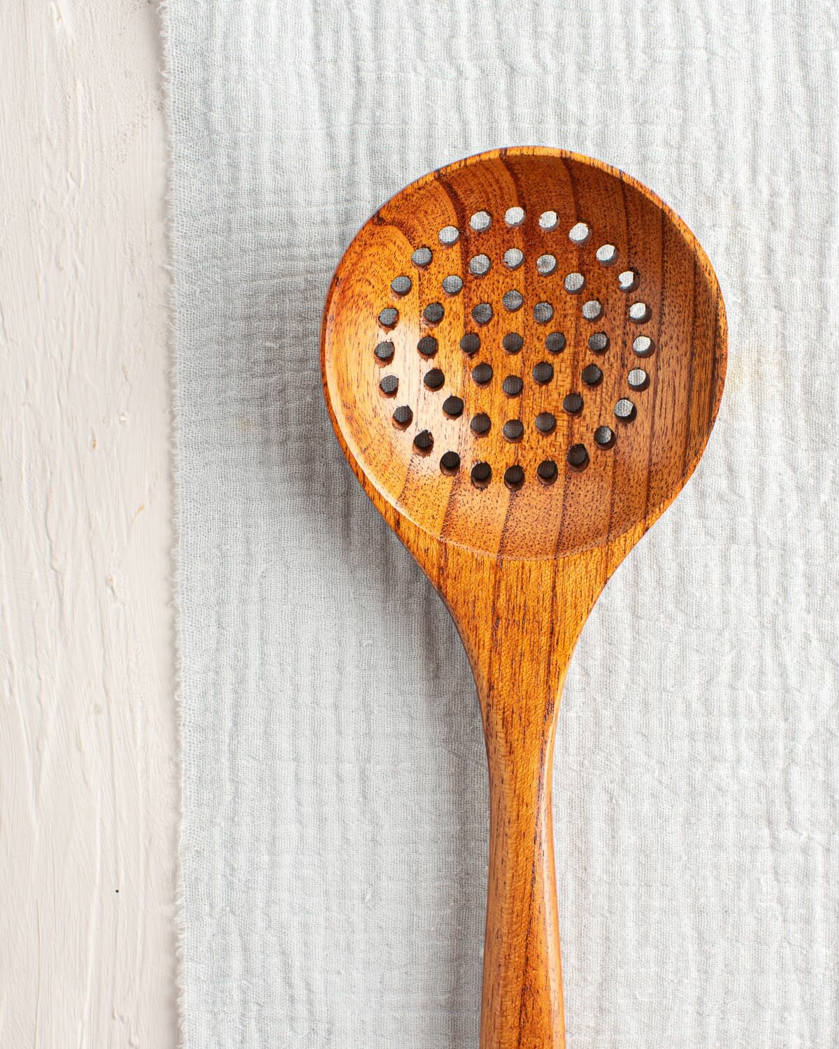 Шумовка ложка деревянная большая для казана