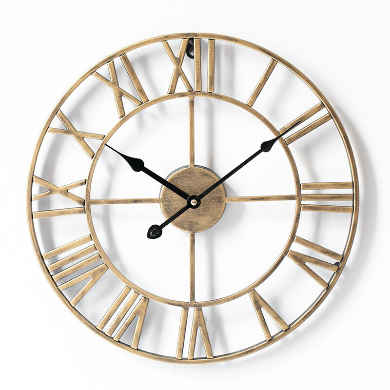 Винтажные настенные часы, бесшумные часы