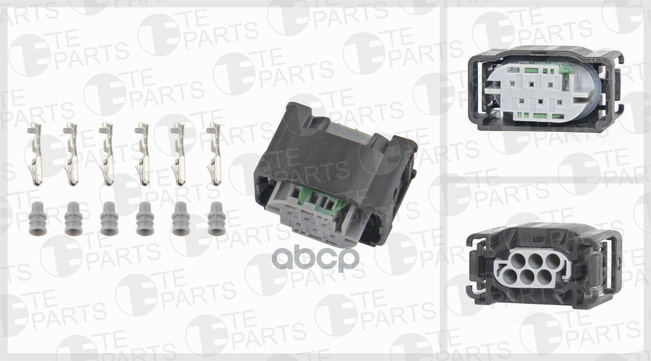 Разъём 6ти контактный (комплектация: 6-pin, 6 уплотнений) TE PARTS арт. 7873096
