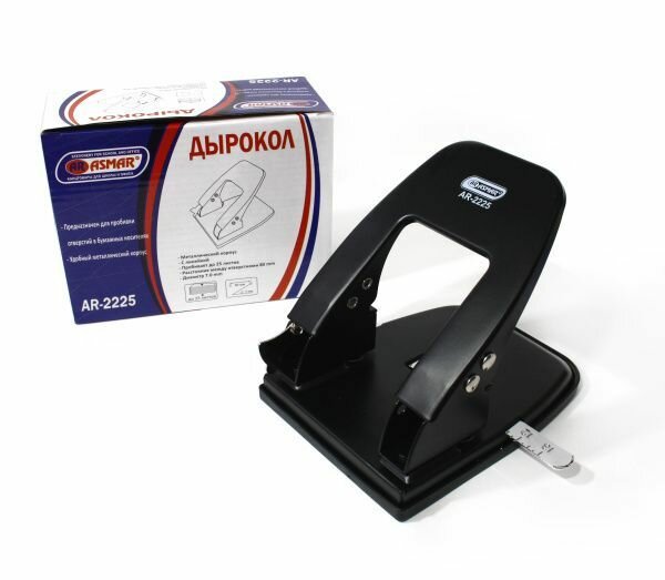 Дырокол металлический на 25 листов, диам. 7mm