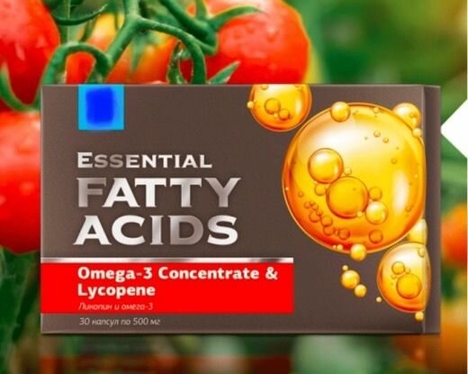 Ликопин и омега-3 Essential Fatty Acids, 30 капсул