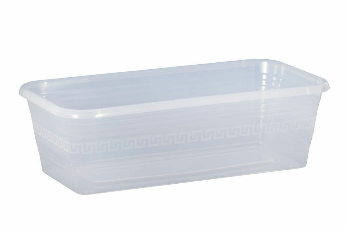 Ящик для рассады без поддона 390*195*120 прозрачный, декор