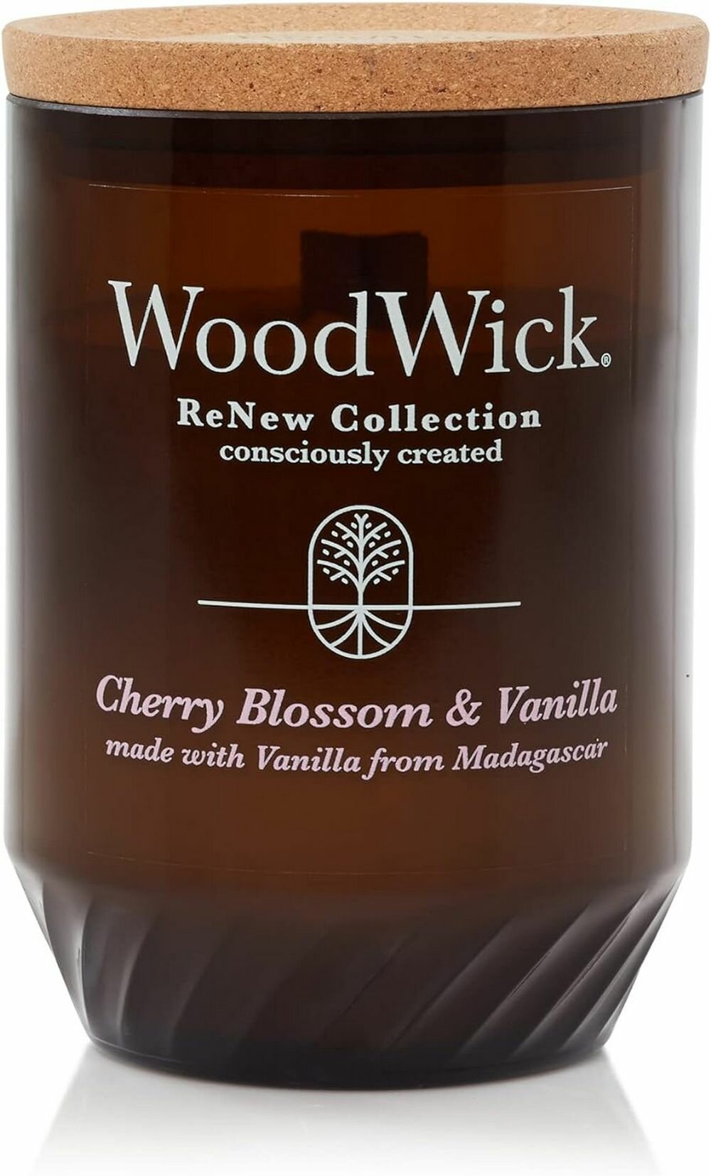 Woodwick/ Свеча средняя Цветущая вишня и ваниль 184гр.