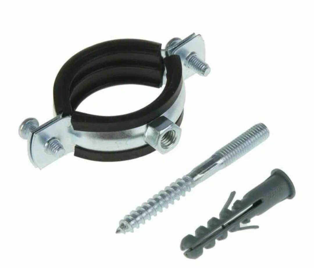 Хомут сантехнический TAEN, 1 1/4", 38-43 мм, в комплекте шпилька сантех. М8*80 и дюбель