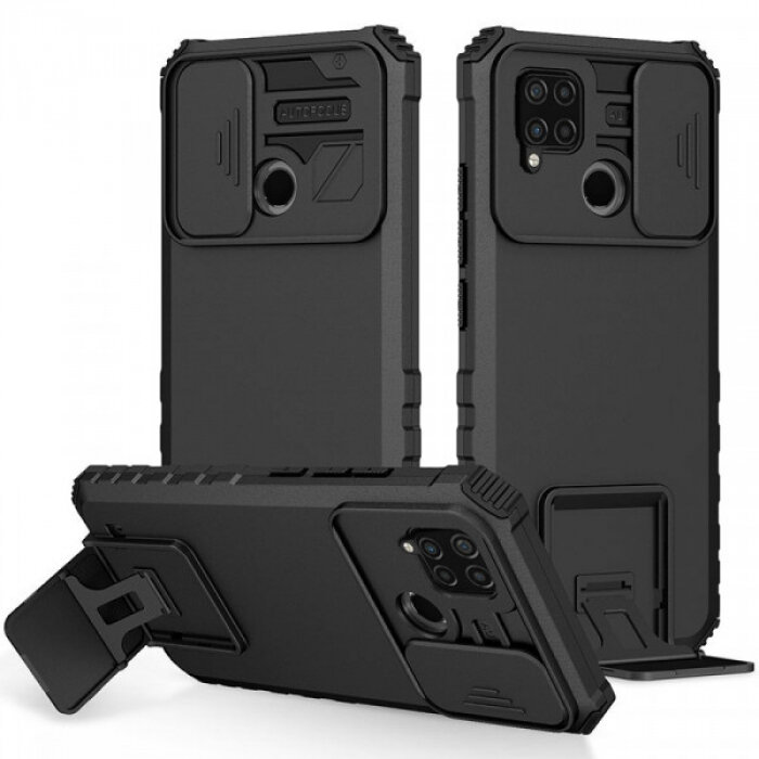 CamShield Holder Противоударный чехол-подставка для Realme C15 / C25 / C25s с защитой камеры