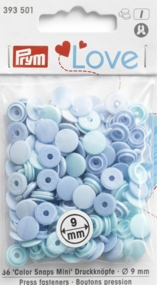 Набор кнопок "Color Snaps Mini", диаметр 9мм, PRYM 393501