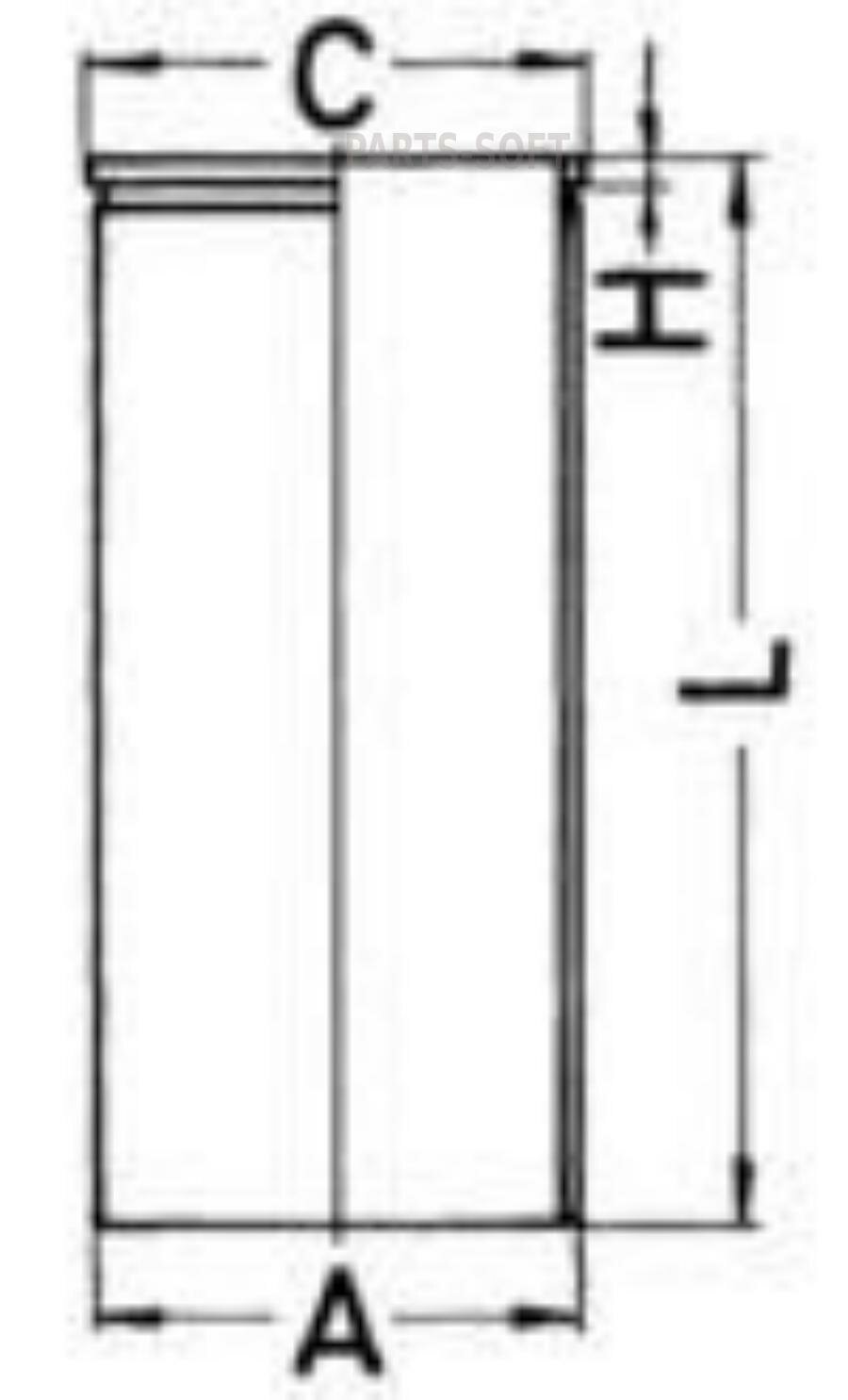 Гильза сухая! под обработку MB om 924/926 d=106.0, a=110, l=220 mm KOLBENSCHMIDT арт. 88750190