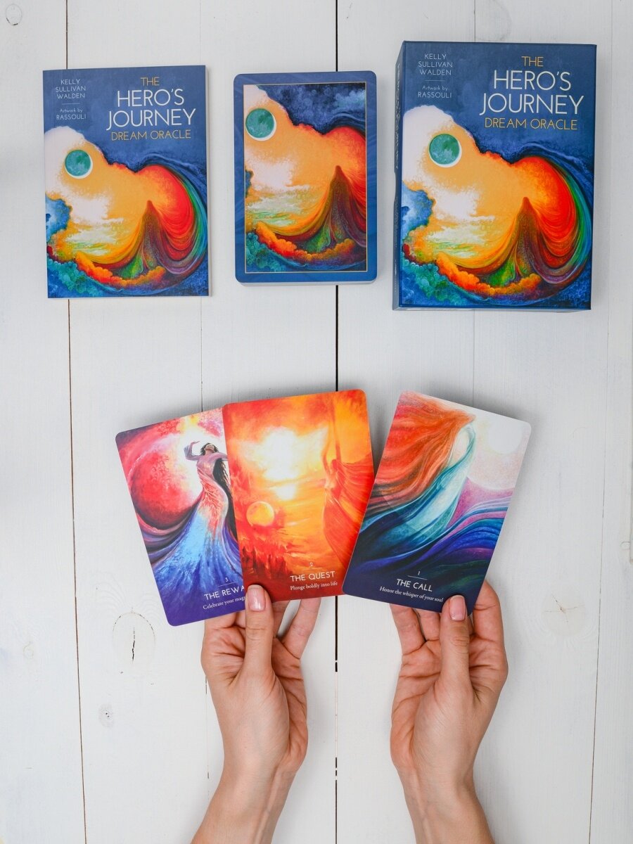 Гадальные Карты оракул путь героя мечты / THE HERO'S JOURNEY DREAM ORACLE Англоязычные