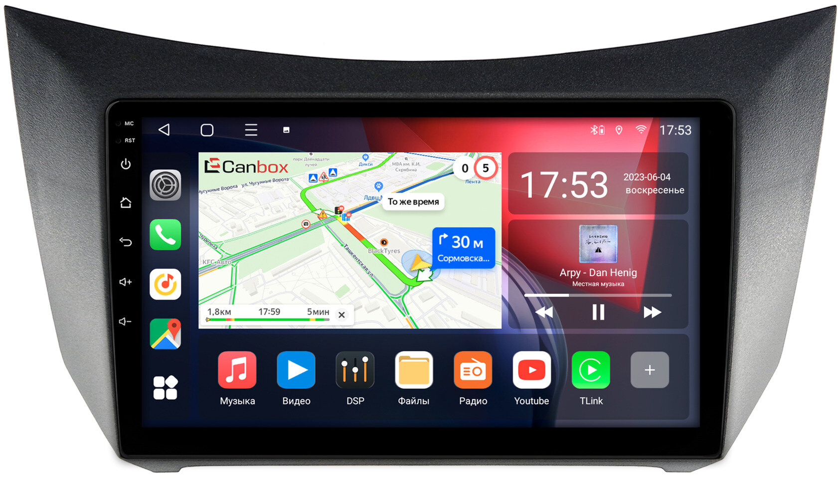 Штатная магнитола Canbox L-Line 4296-9-1972 для Lifan Smily (320) 2008-2015 на Android 10 (4G-SIM, 6/128, TS18, DSP, QLed)