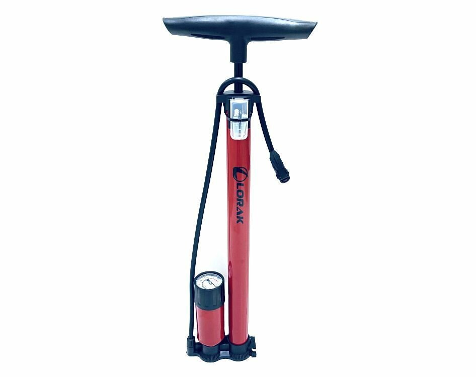 Насос ручной стационарный с манометром Lorak, арт. 40523