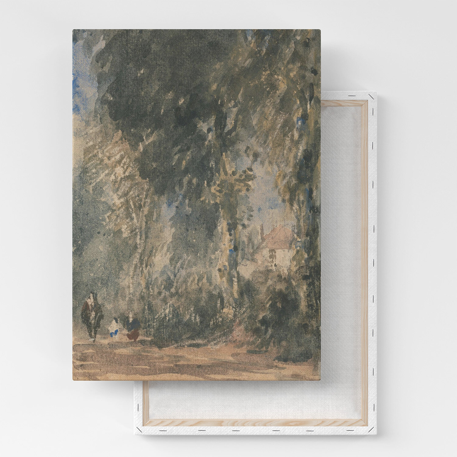 Картина на холсте, репродукция / Дэвид Кокс - The Abbey Gates Looking / Размер 30 x 40 см