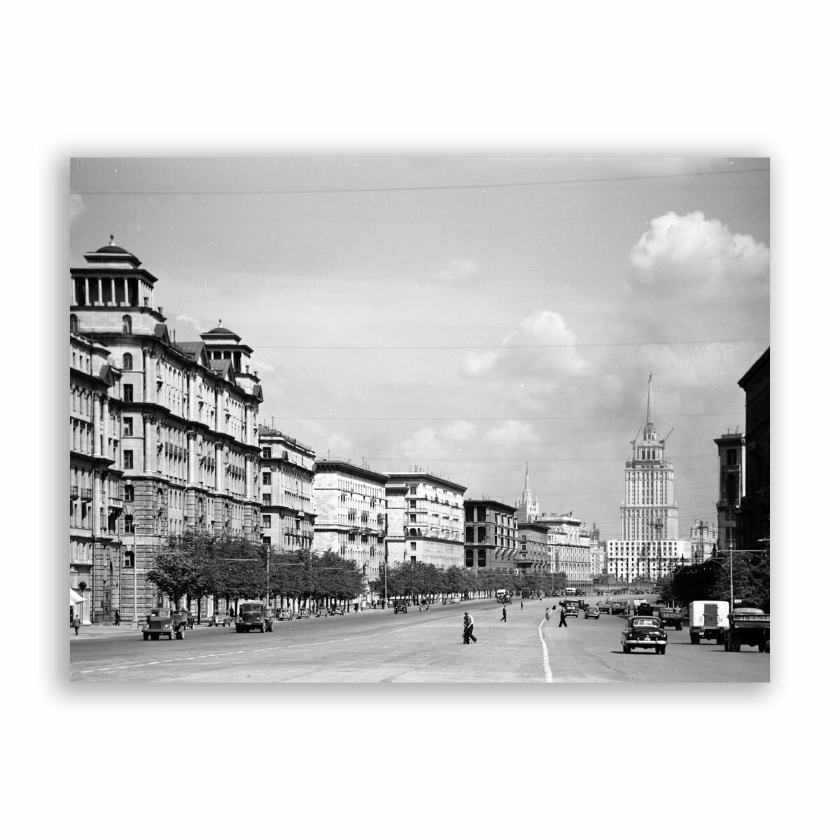 Советский постер, плакат на бумаге / Советские города / Размер 40 x 53 см